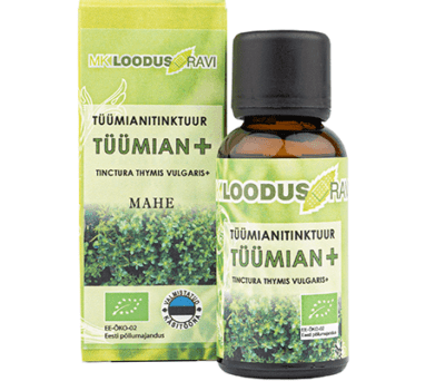 Loodusravi Tüümianitinktuur TÜÜMIAN+, 30 ml, mahe - Looduspere ...
